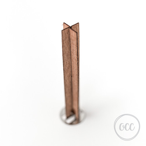 Wood wick cross shaped (set of 10 pcs)